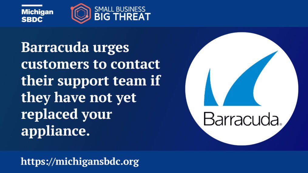 Barracuda email security gateway - Michigan SBDC